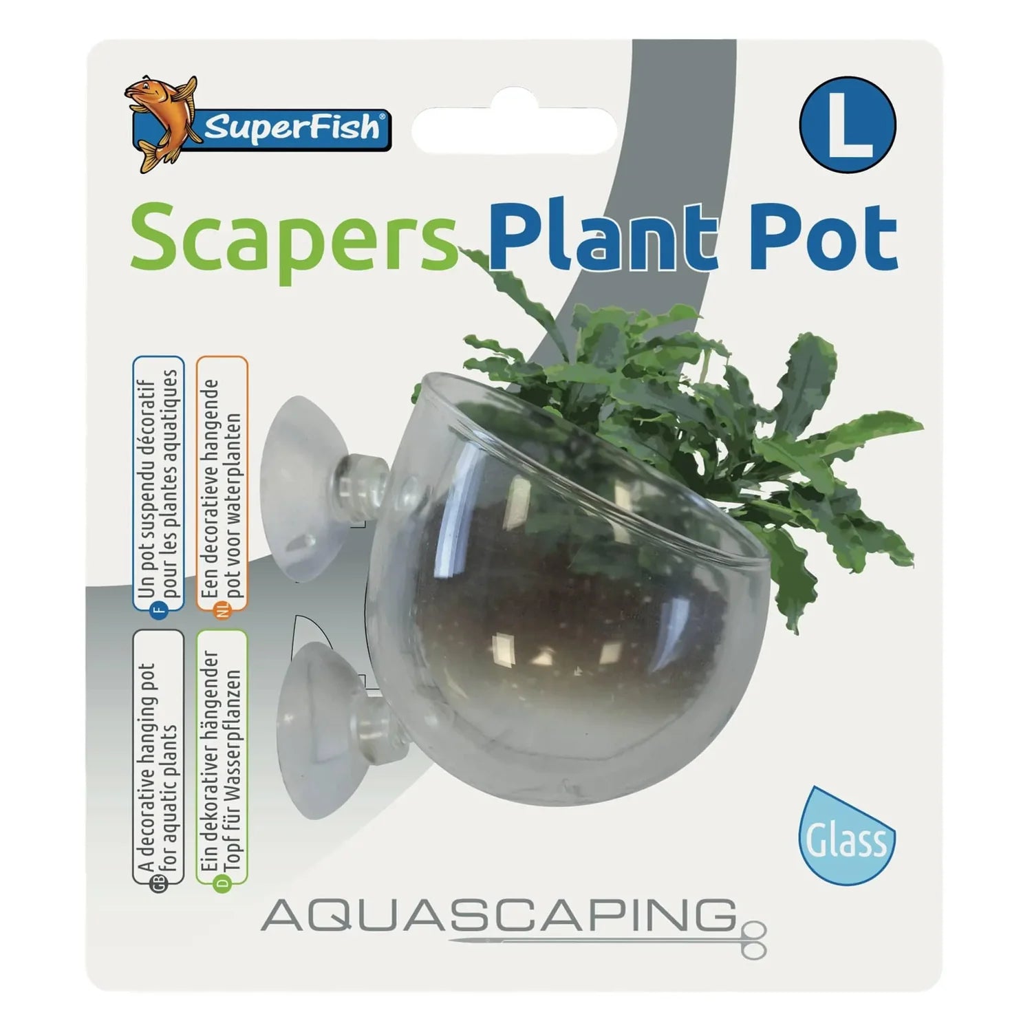 Superfish Scapers Plant Pot Large – Snuffle and Swim
